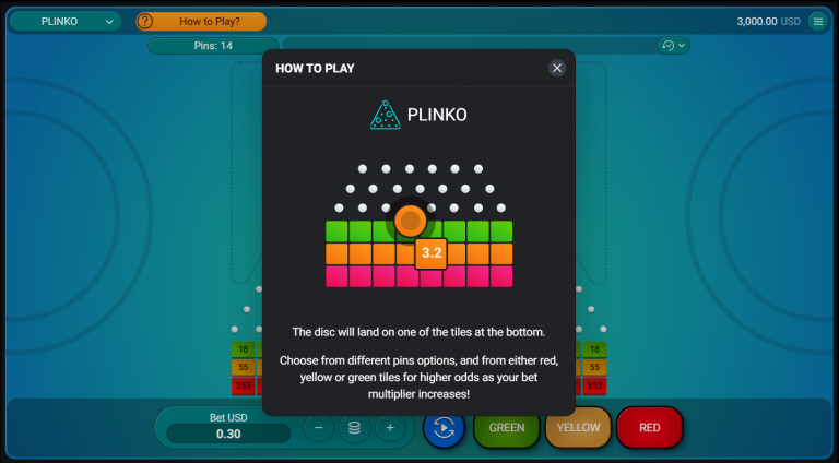 Engaging Plinko Game: Provably Fair Game from Spribe with 97% RTP